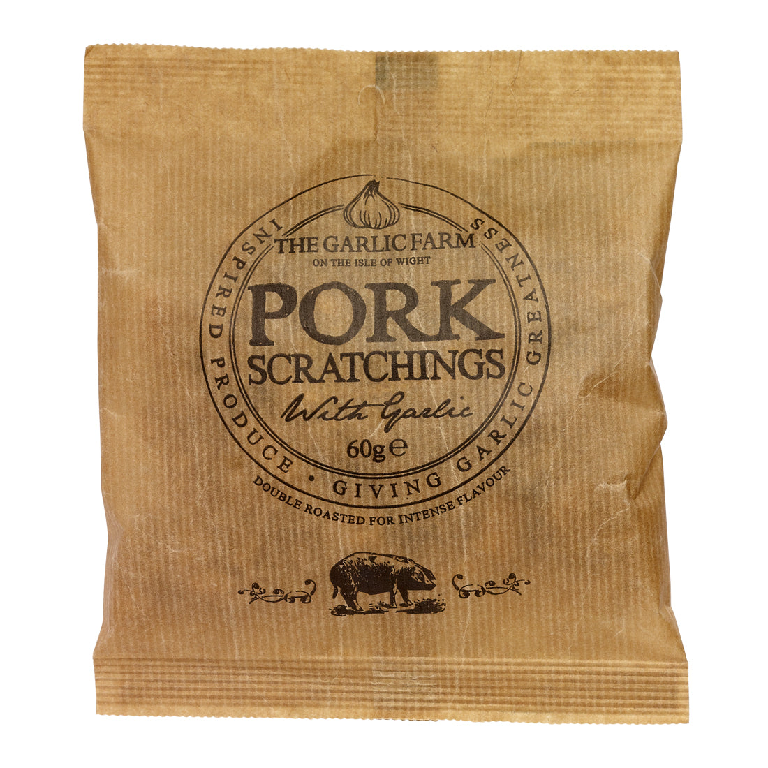Garlic Pork Scratchings | The Garlic Farm Isle of Wight